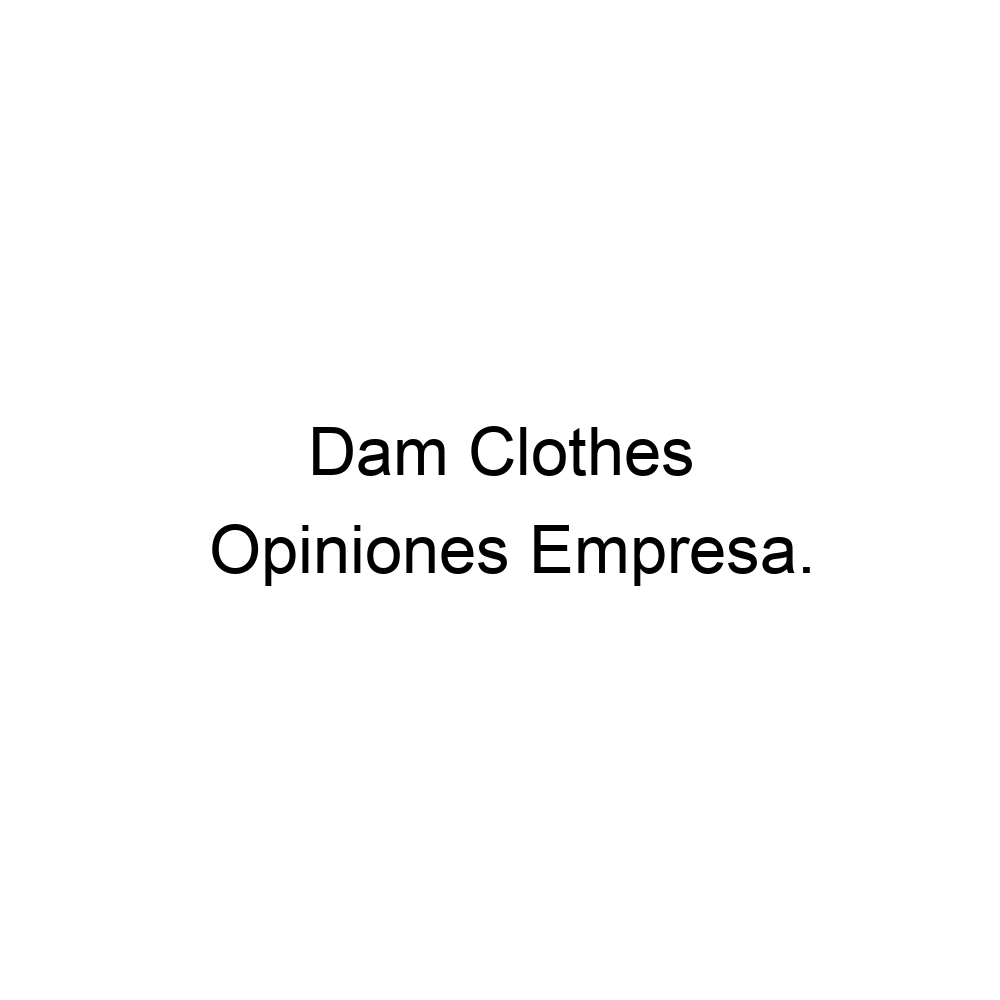 Opiniones Dam Clothes,